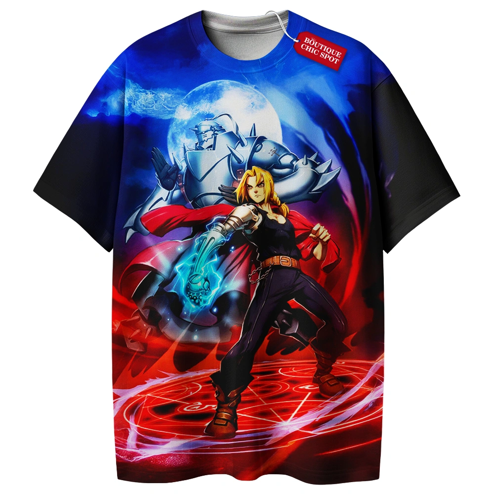 Full Metal Alchemist Brotherhood T-Shirt - Anime Manga Apparel - Edward ...